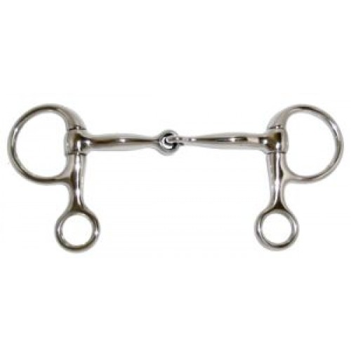 Half Cheek Snaffle Round Eyes Cob S/s - Top Hand Saddlery